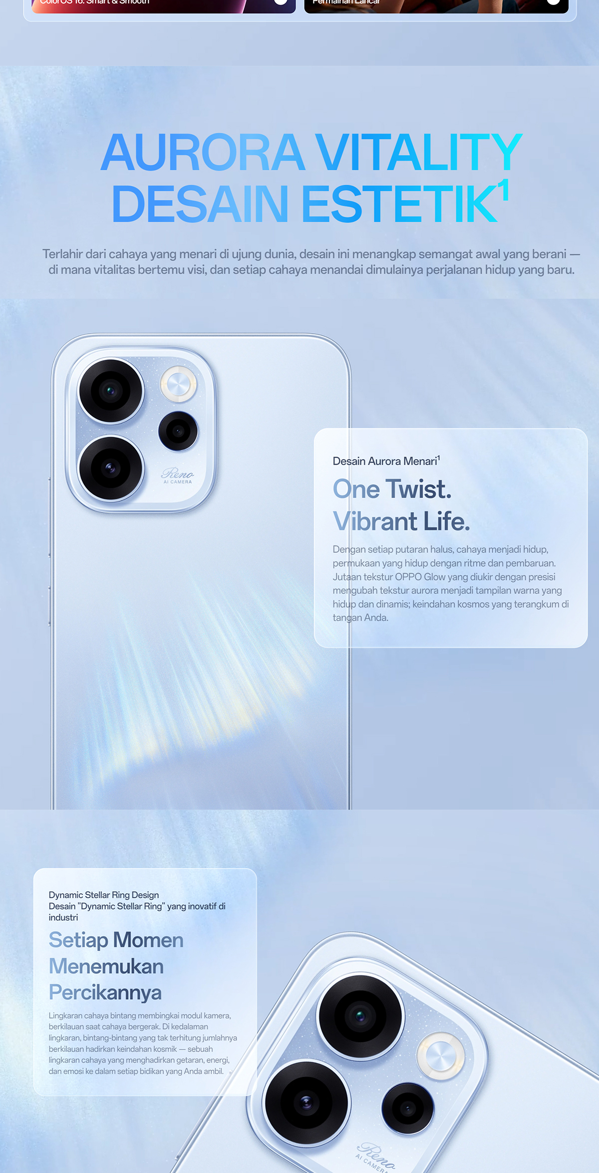 Jual OPPO Reno15 F 5G 8/256GB (8GB+8GB Extended RAM) 50MP Ultra Wide ...