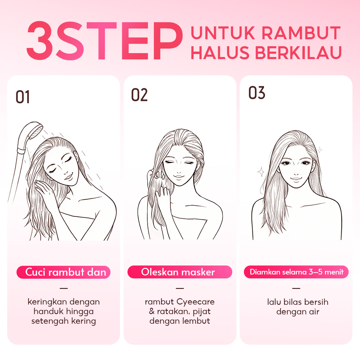 Jual Cyeecare Hair Mask Masker Rambut Keratin Hyaluronic Acid Treatment ...