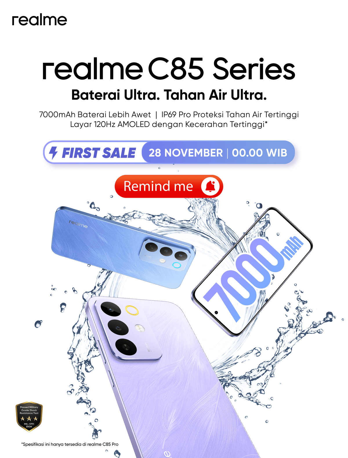 Jual realme C85 Pro 8GB+128GB NFC | 7000mAh Battery | 7.79mm Slim ...