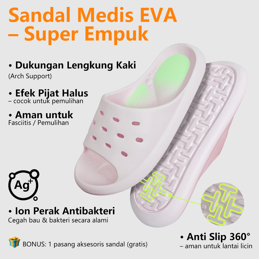 Jual VYANA Flow Sandal Medis Rehabilitasi, Terapi Fasciitis Plantar ...