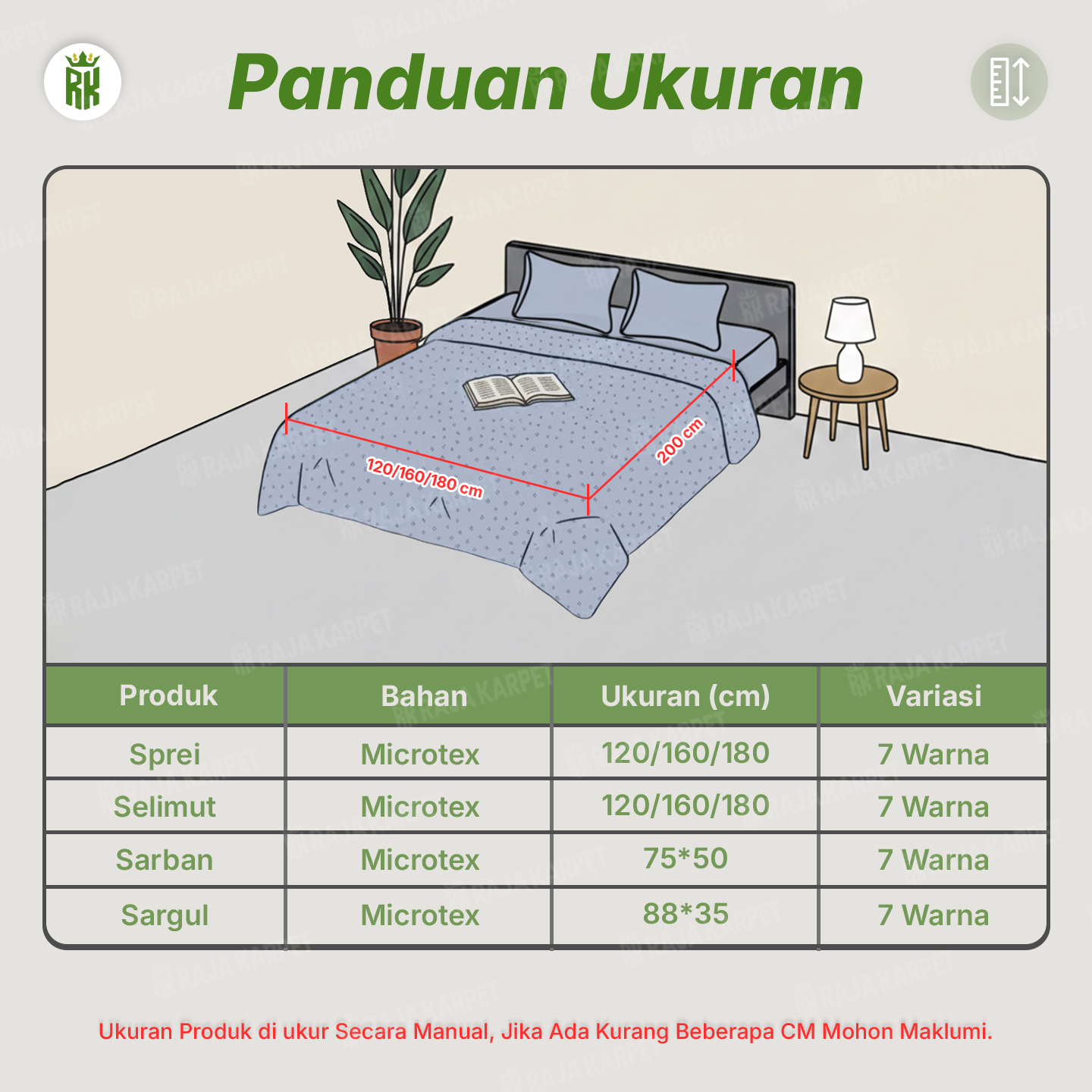Jual RAJA KARPET Set Selimut Sprei Korean Series Sprei Set Sarung ...