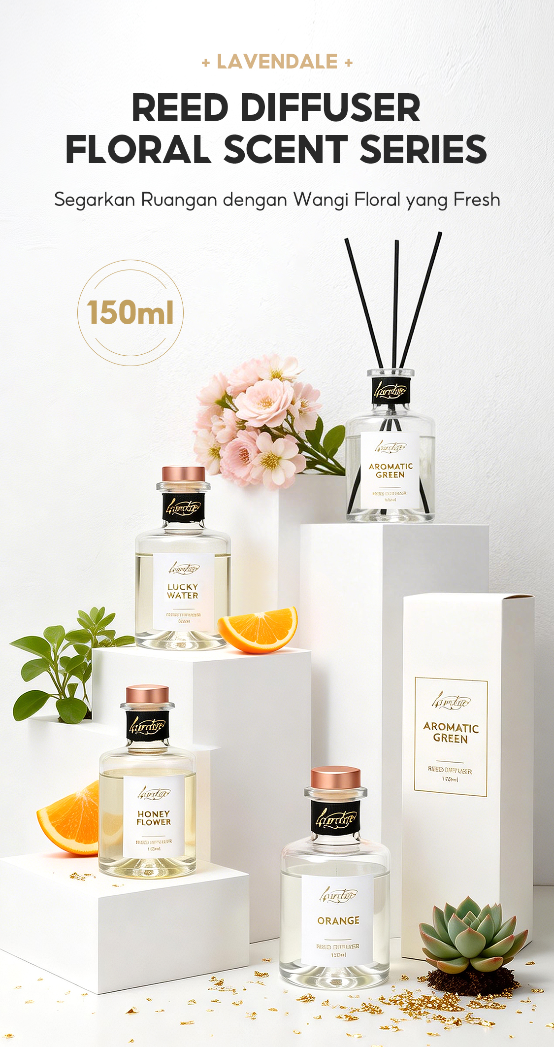 Jual OHSOME - Alba Sol/Lavendale Reed Diffuser Pengharum Ruangan 150ml ...