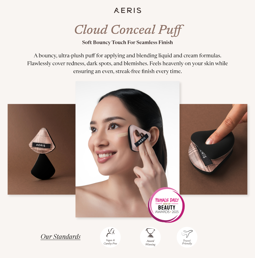 Jual Aeris Beauté Cloud Conceal Puff | Spons Puff Make up Segitiga ...