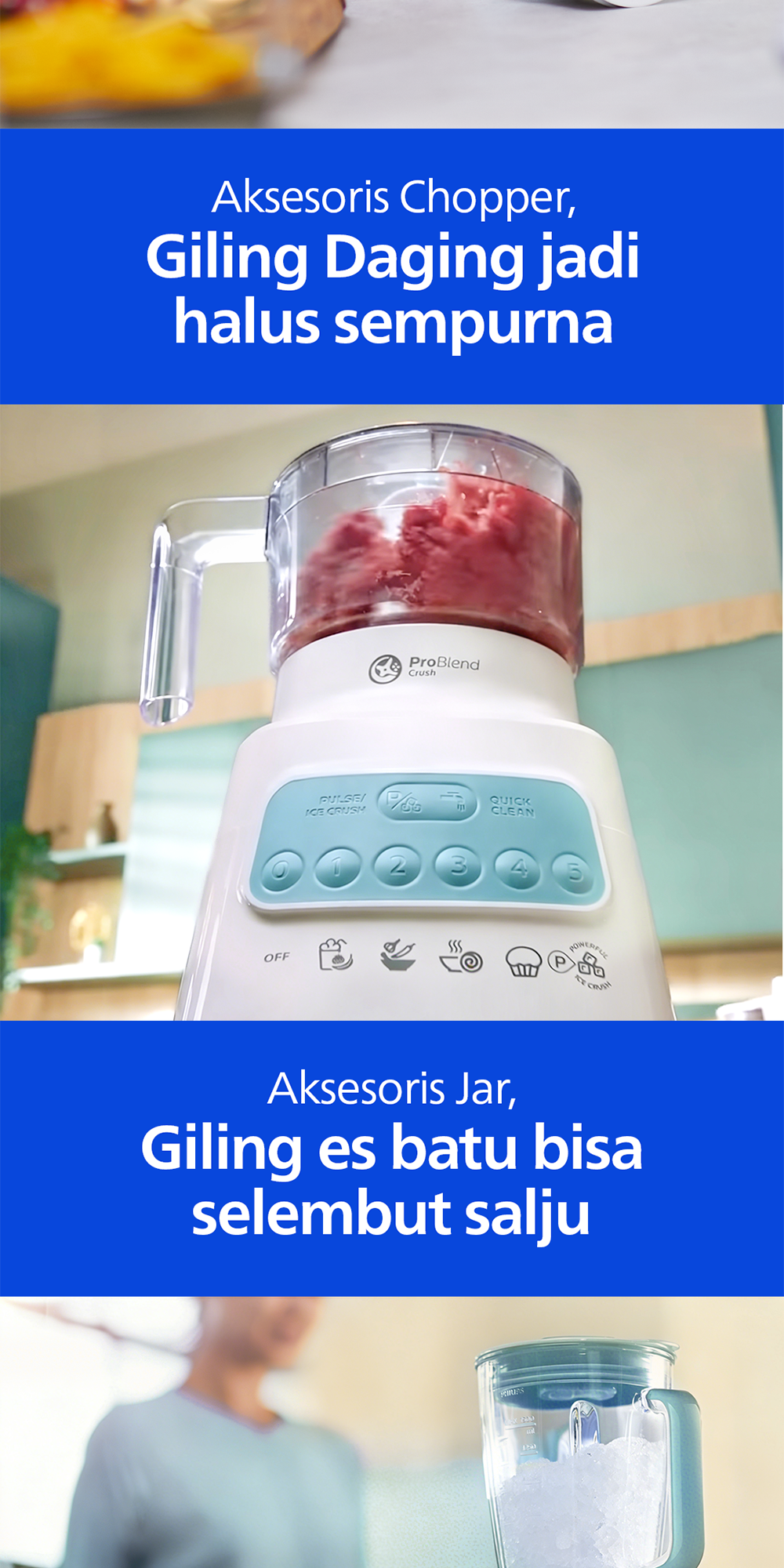 Jual Blender Philips Plastik 2 liter - 5000 Series HR2223/60 - Blender ...