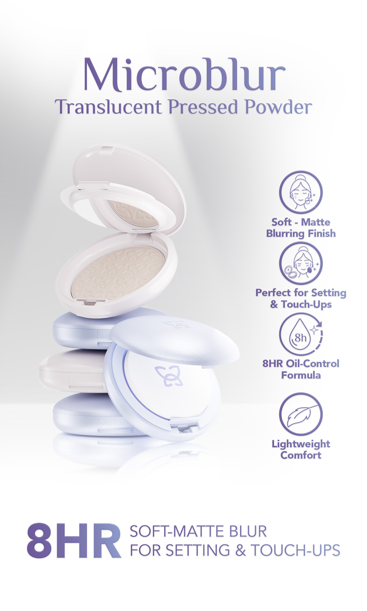 Jual MOP - Microblur Translucent Pressed Powder | Shopee Indonesia