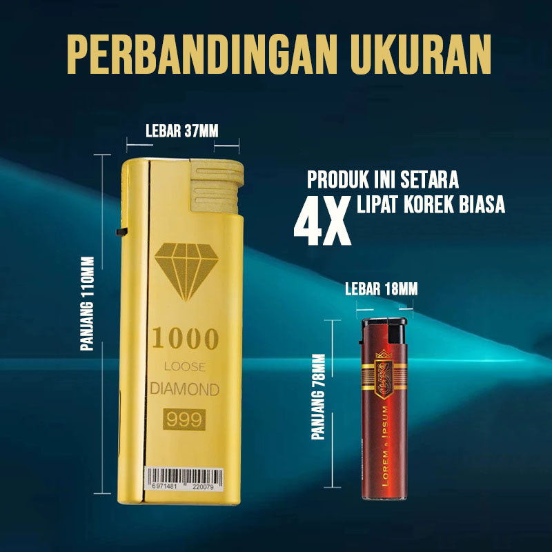 Jual BBAK 5 PCS Korek Api Bara JUMBO Korek Api Gas JUMBO Bahan Besi Api ...