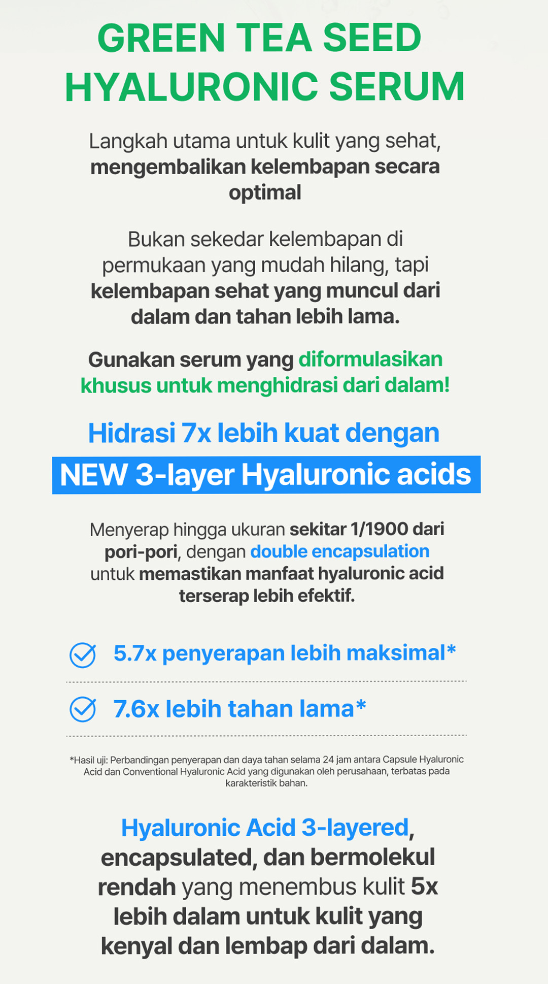 Jual Innisfree Green Tea Seed Hyaluronic Serum / Serum untuk Kulit ...