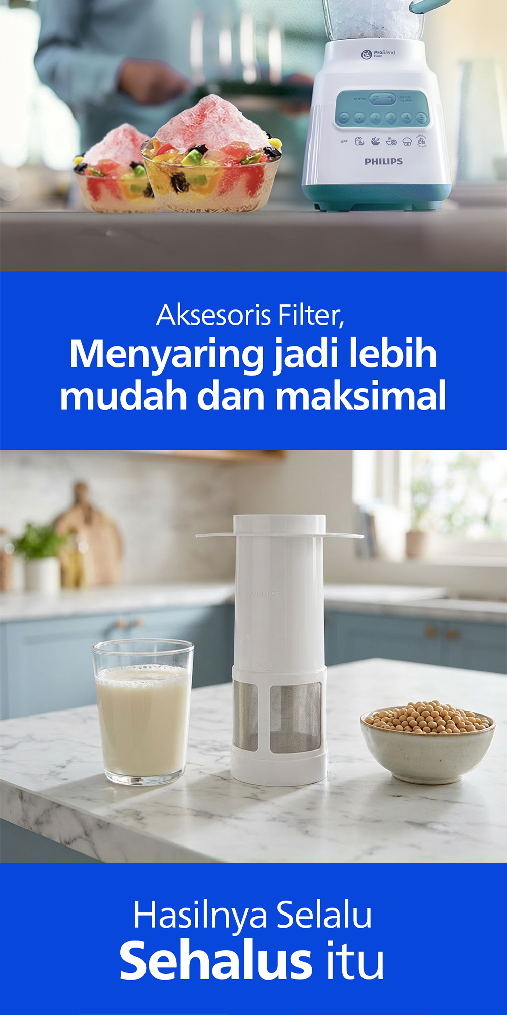 Jual Blender Philips Plastik 2 liter - 5000 Series HR2223/60 - Blender ...
