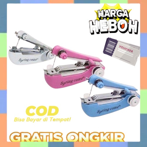 Jual Mesin Jahit Tangan Mini (Mini Handheld Sewing Machine) | Shopee ...