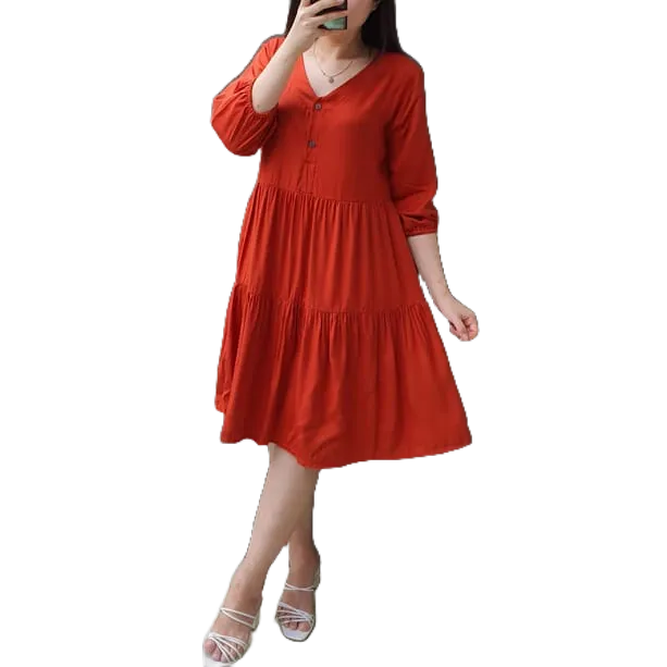 Jual Dres bumil jumbo murah dress anak muda kekinian daster ibu hamil ...