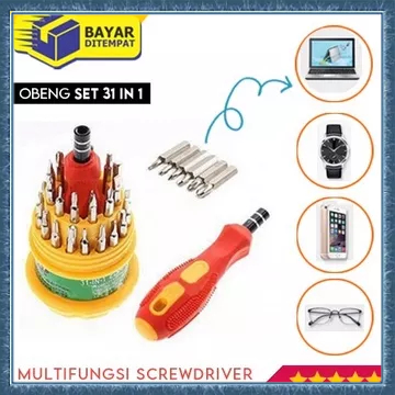 Jual Obeng Set Multi 31 in 1 MINI Lengkap Serbaguna Handphone Elektronik HP ( Obeng Telur ...