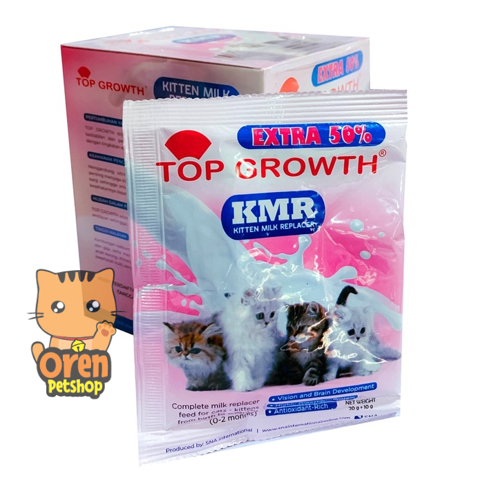 Jual Top Growth Susu kucing Kitten Milk Replacer Sachet Susu anak ...