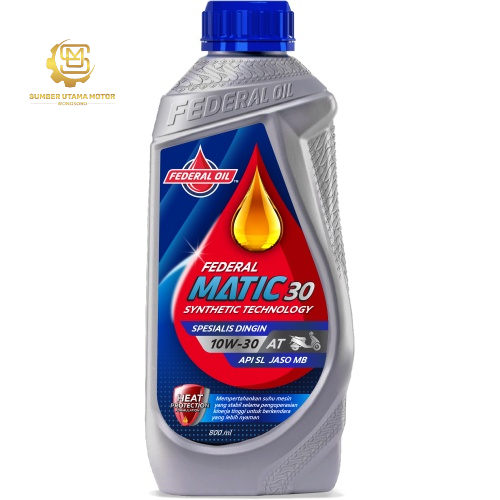 Jual Oli Federal Matic 30 10W-30 0.8L 800ML Oli Federal Matic Ecomaxx ...