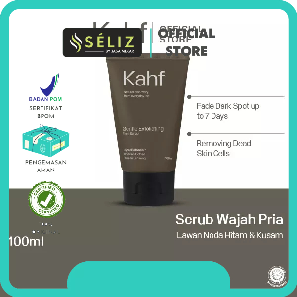 Jual Kahf Gentle Exfoliating Face Scrub 100ml | Shopee Indonesia