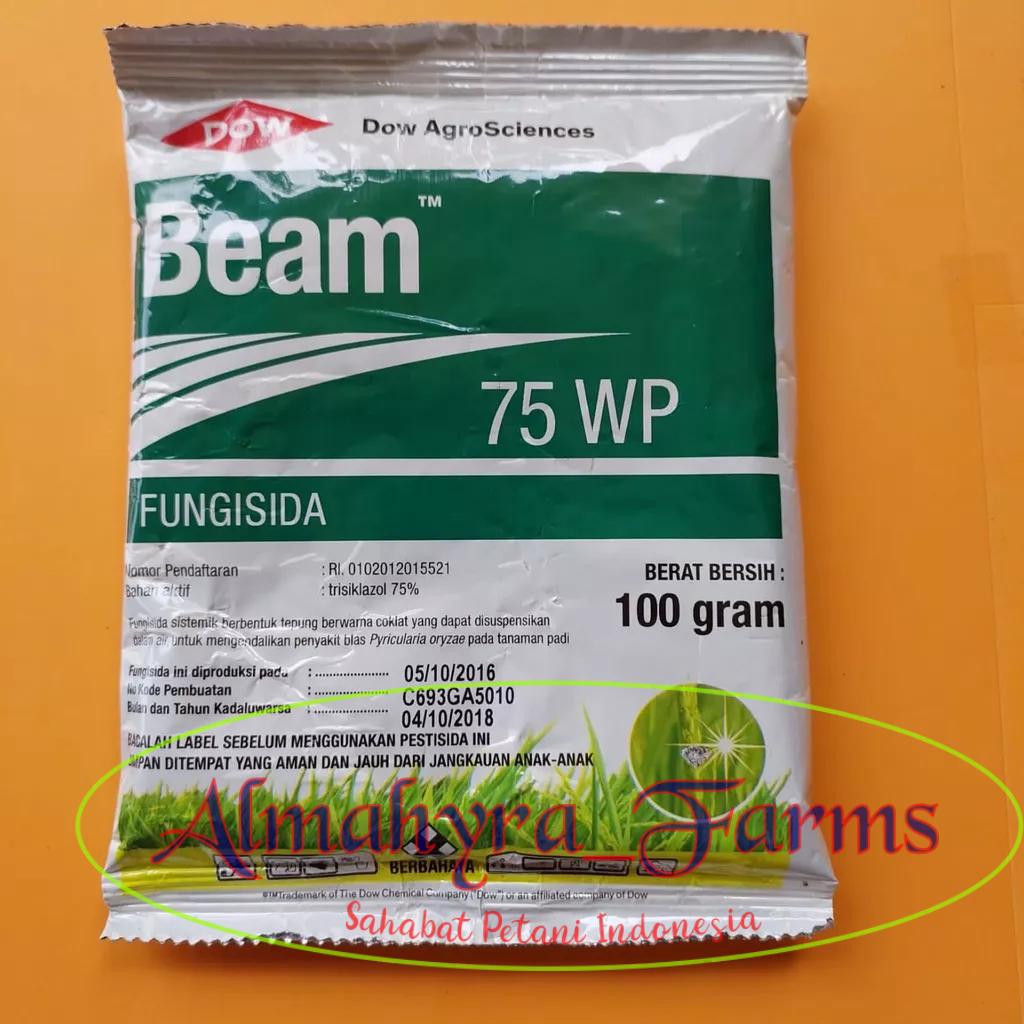 Jual Fungisida Beam 75 wp, 100 gram mengendalikan hama blas pada ...
