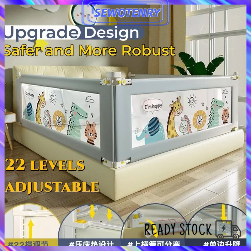 Jual COD Baby Bed Guard Baby Bedrail Bed Rail Pagar Pengaman Kasur ...