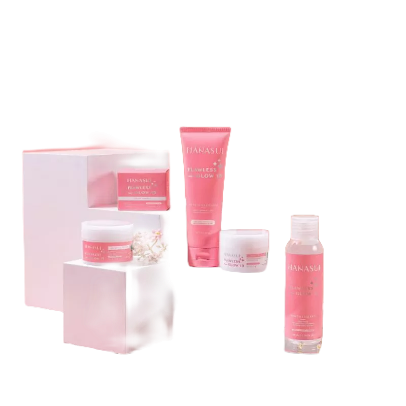 Jual Hanasui Paket Pink Series Anak Remaja Satu Set Skincare Glowing ...