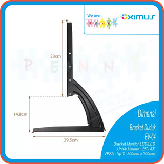 Jual Bracket Meja / Duduk TV Stand Kaki Monitor/TV/LCD/LED/Plasma 26 ...