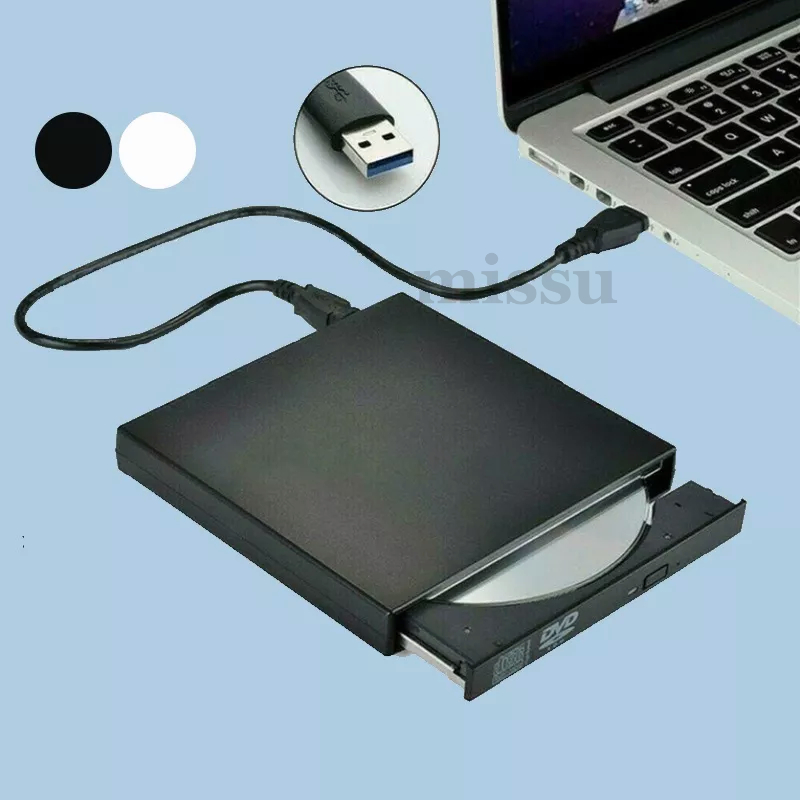 Jual Hitam/Putih Komputer CD drive optik eksternal berkecepatan tinggi ...