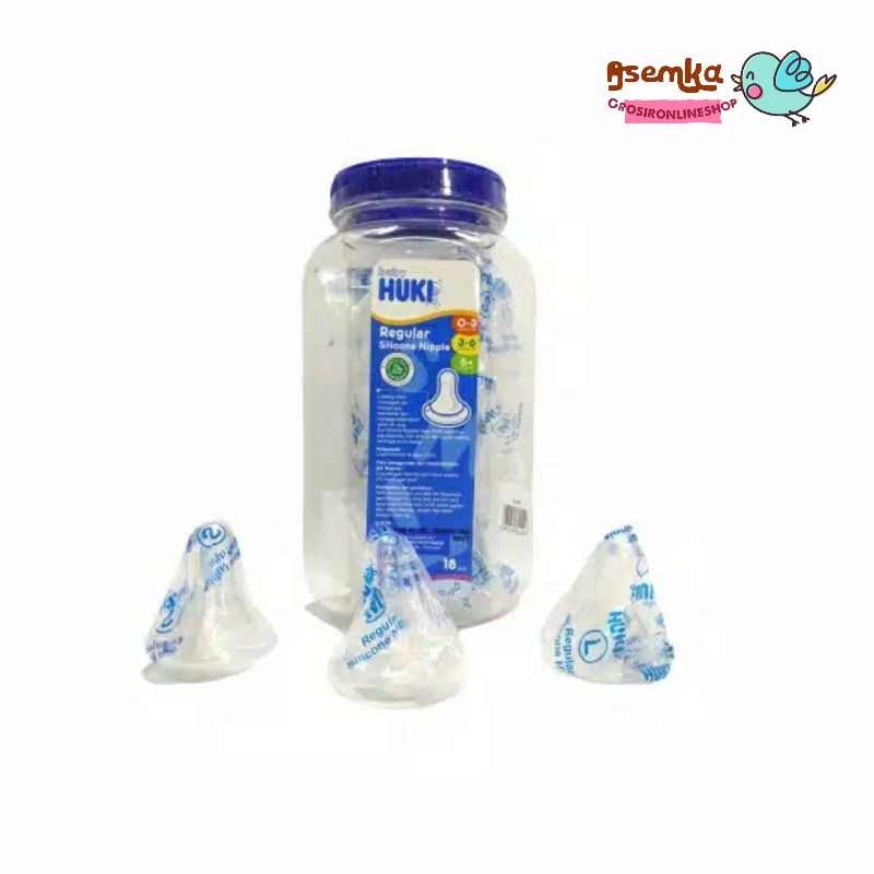 Jual DOT HUKI SILICONE REGULAR BULAT GEPENG ECERAN S,M,L / karet dot ...
