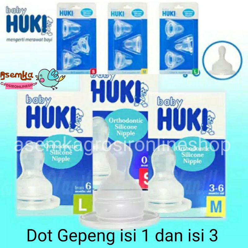 Jual DOT HUKI GEPENG isi 3 dan isi 1 satuan / KARET dot huki ...
