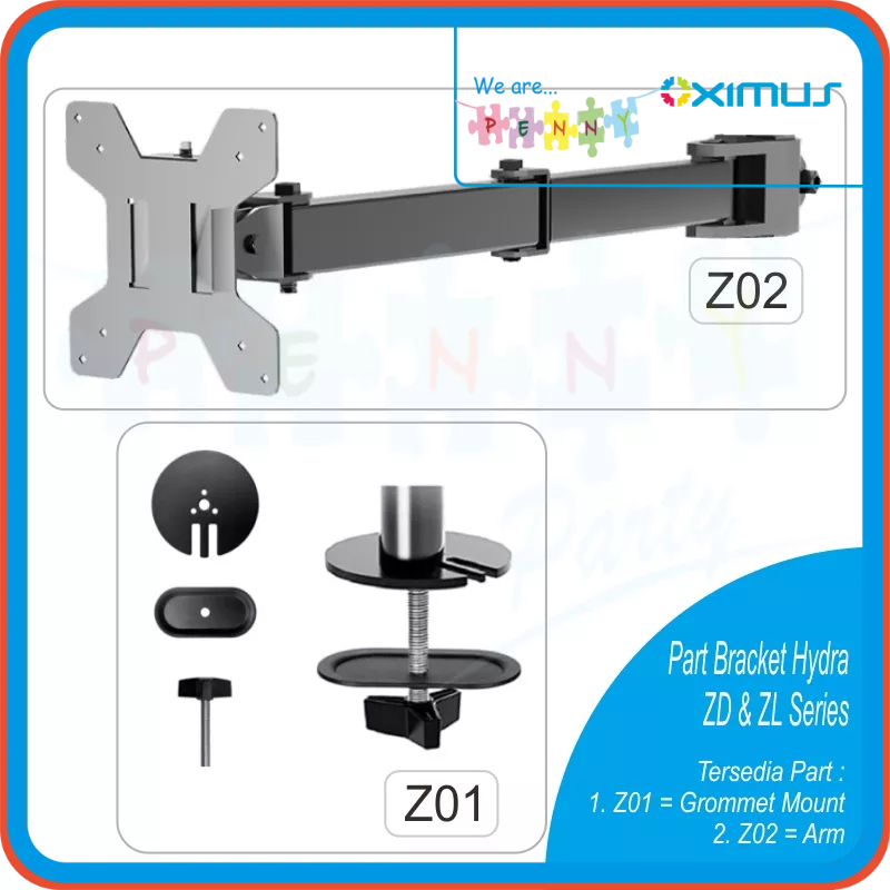 Jual Part Braket Oximus Z02 Bracket Arm (Lengan) Hydra Serie ZD & ZL | Shopee Indonesia