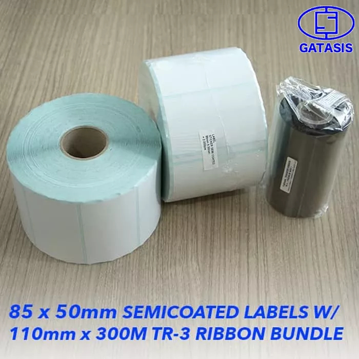 Jual Paket Label Sticker Semicoated Ukuran 85mm X 50mm 1 Baris dengan ...