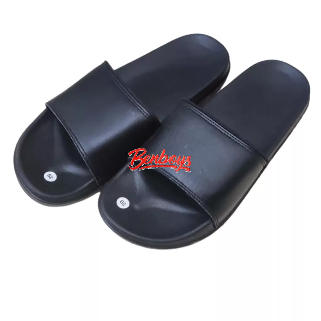 Jual Sandal Premium Polos - Sendal Slip On - Slop Pria Wanita - Sandal ...