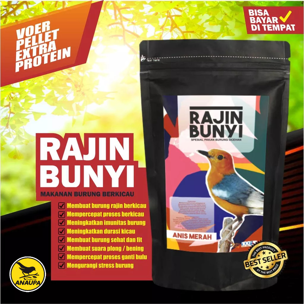 Jual VOER RAJIN BUNYI SPESIAL ANIS MERAH EXTRA PROTEIN 250G | Shopee ...