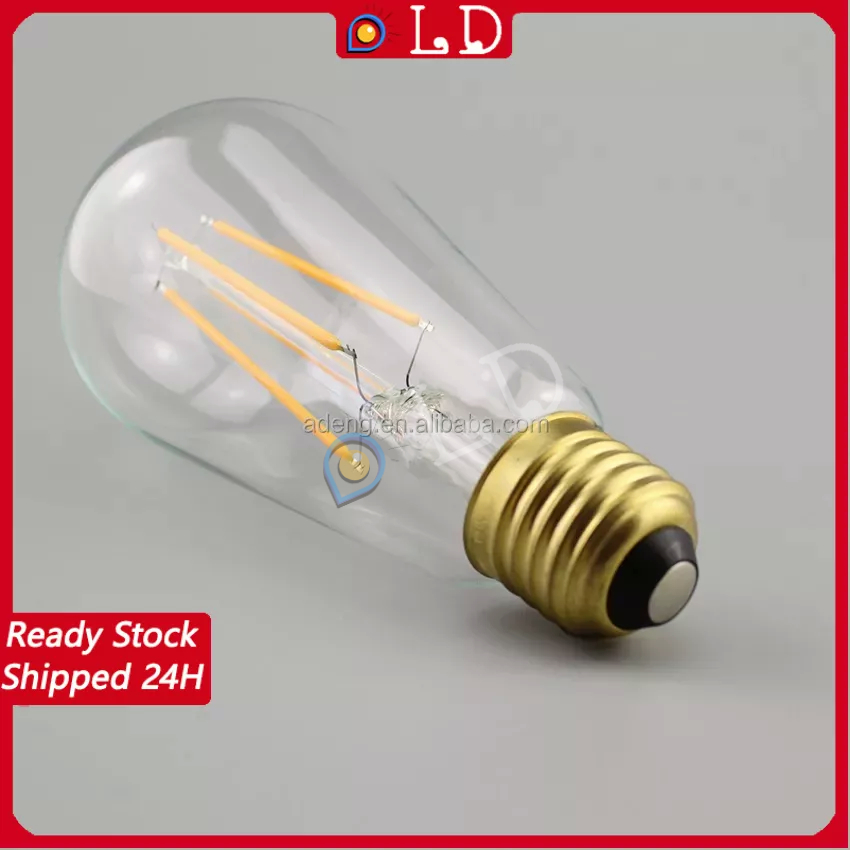 Jual Lampu LED Filamen 4 Watt Edison 4W Filament Led 4W Bulb 4W E27 ...
