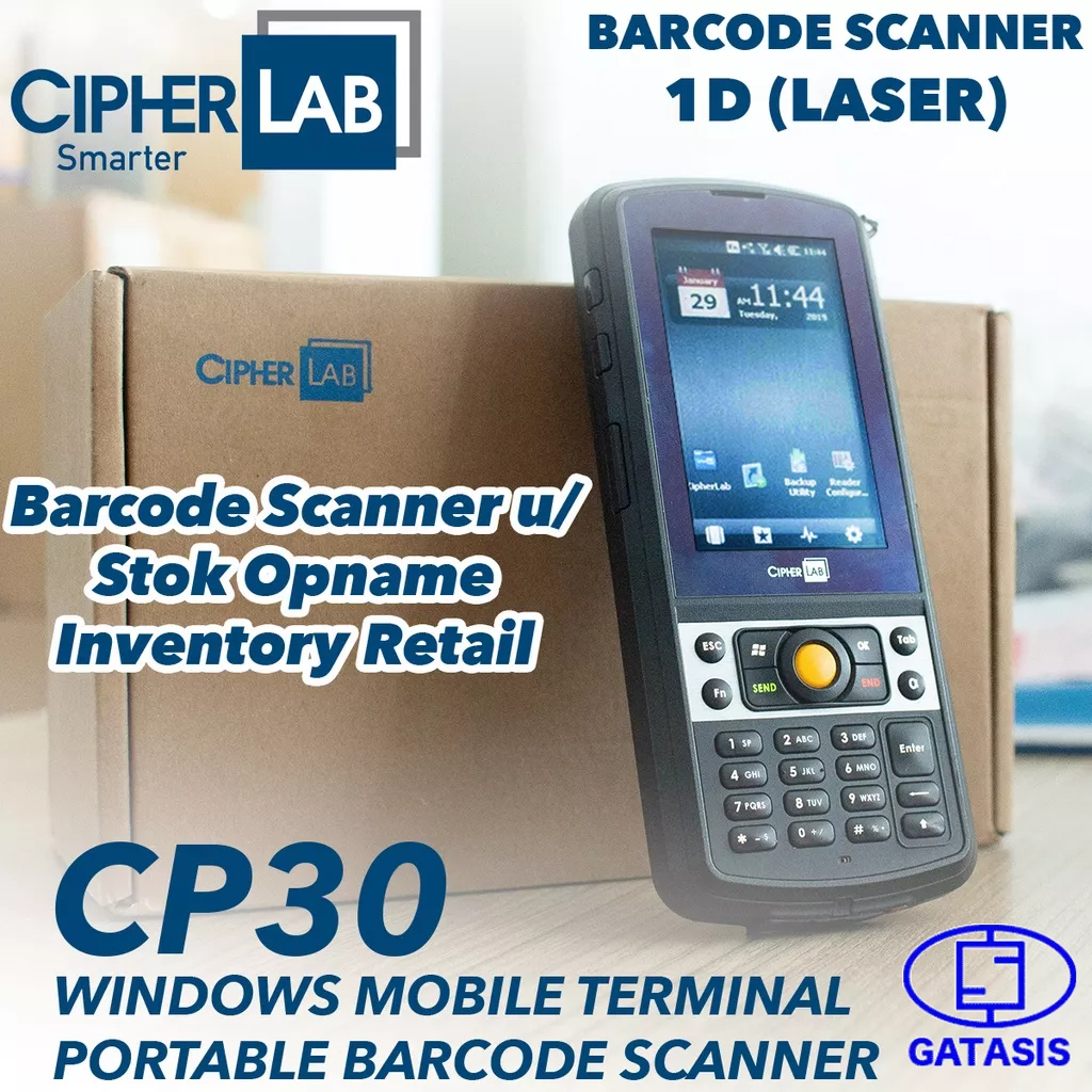 Jual Barcode Scanner Stok Opname Inventory Retail Cipherlab CP30 1D | PDT | Shopee Indonesia