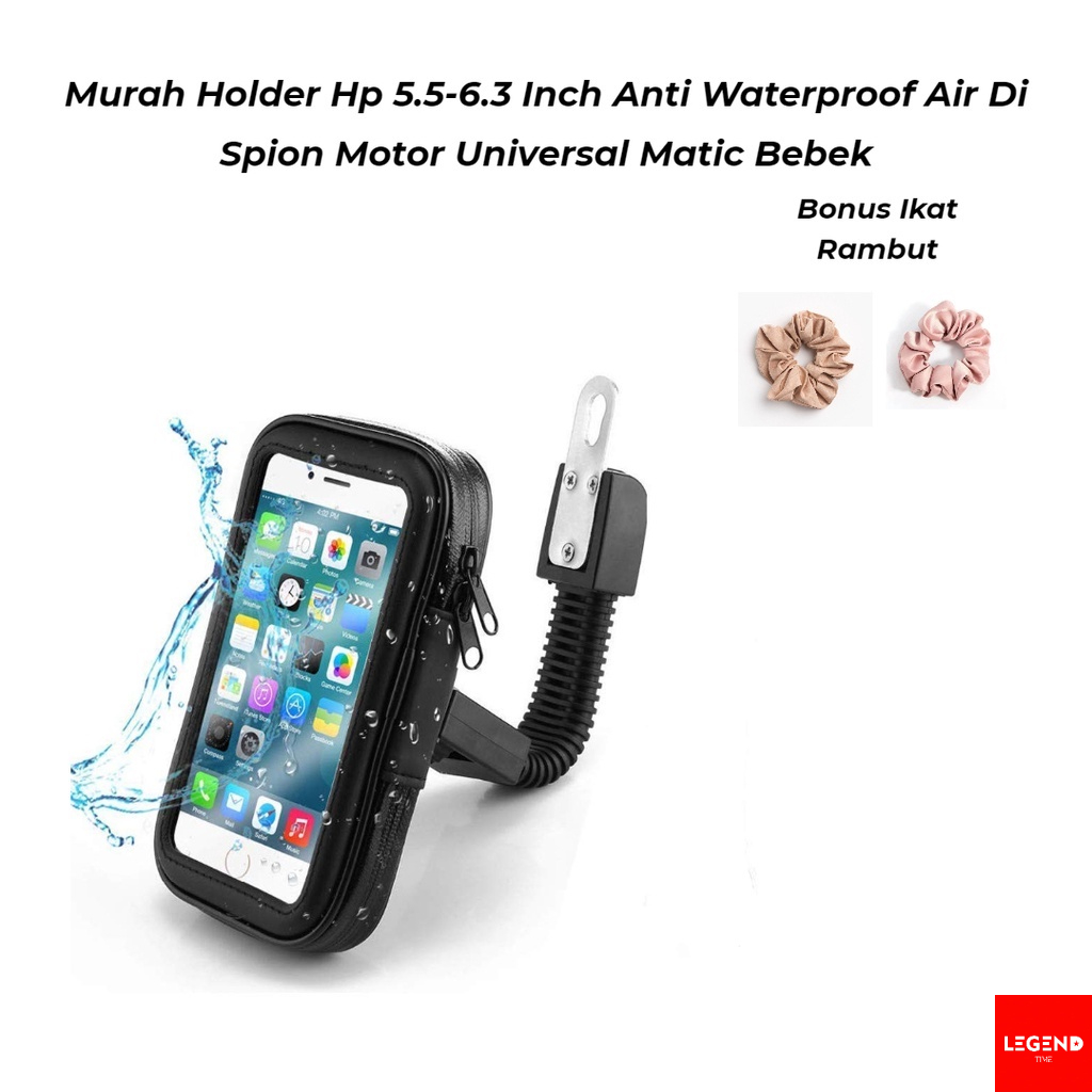 Jual Murah Holder Hp 5.5 Inch anti Waterproof air di spion motor universal Matic Bebek | Shopee ...