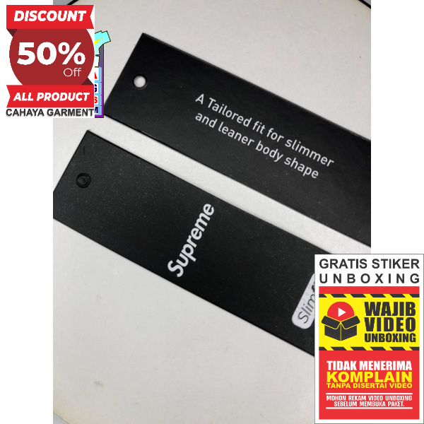 Jual SUPREME TAG SUPER PREMIUM CO 1X DI KIRIM 600PCS | Shopee Indonesia