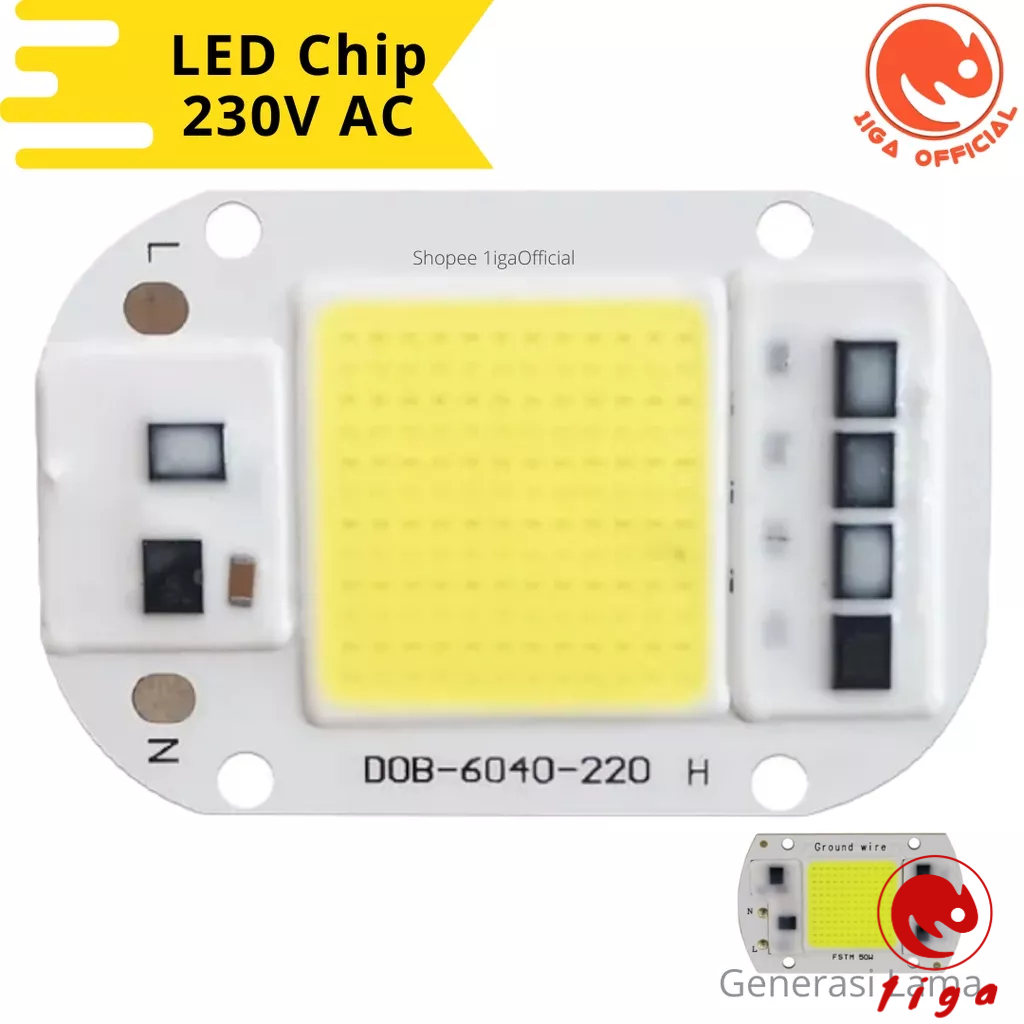 Jual HPL 50W 100W 150W 200W AC 220V - COB Mata LED Besar Untuk Lampu ...