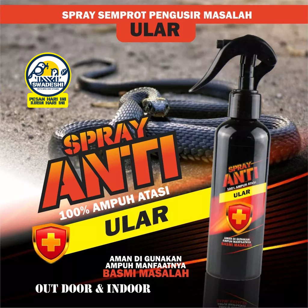 Jual SPRAY ANTI ULAR SOLUSI USIR ULAR DI DALAM DAN LUAR RUANGAN ...