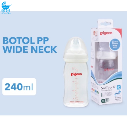Jual PIGEON Botol Susu PP Wide Neck 240Ml & 160ml | Shopee Indonesia