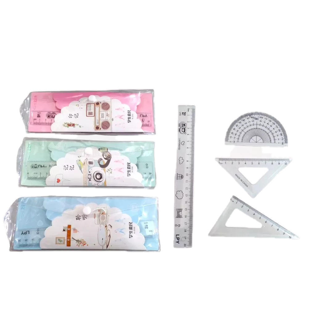 Jual PENGGARIS PLASTIK 1 SET 4 MODEL / RULER 1SET | Shopee Indonesia