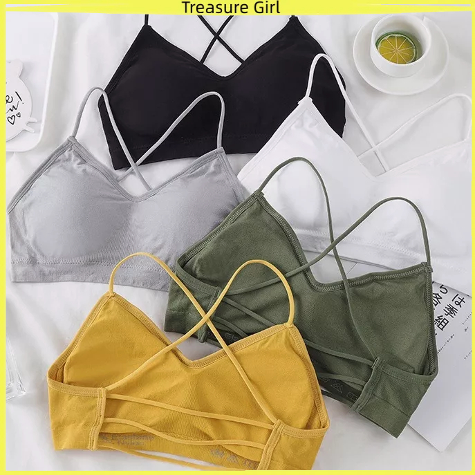 Jual One-Piece Bra Wanita Model Bra Bralette Push Up dengan Bahan Tipis ...
