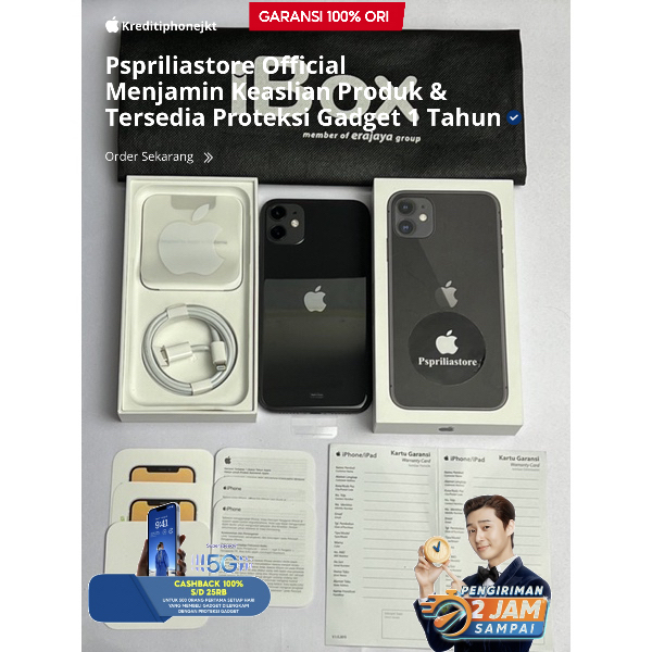 Jual IPhone 11 128GB ibox Fullset Original black | Shopee Indonesia