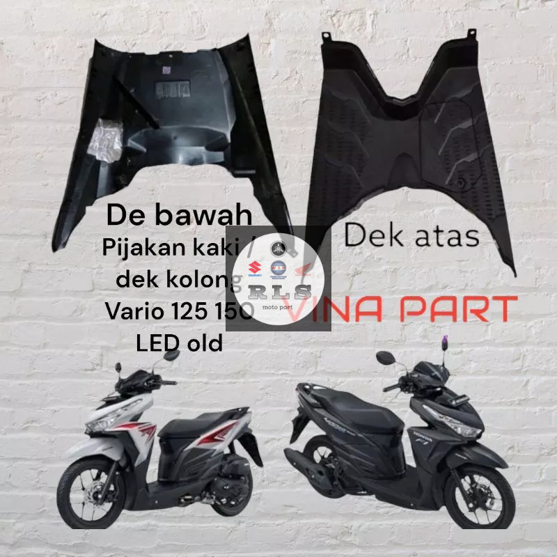 Jual Bordes step floor pijakan kaki cover under dek bawah kolong vario 125 150 led k59 set tutup ...