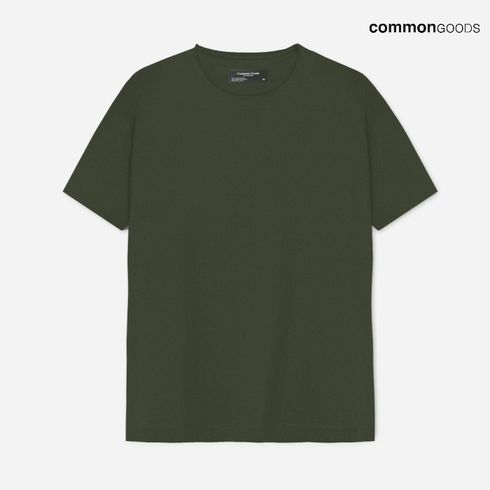 Jual Common Goods Short Sleeve Raw Unfinished T-Shirts - Army Green | Shopee Indonesia