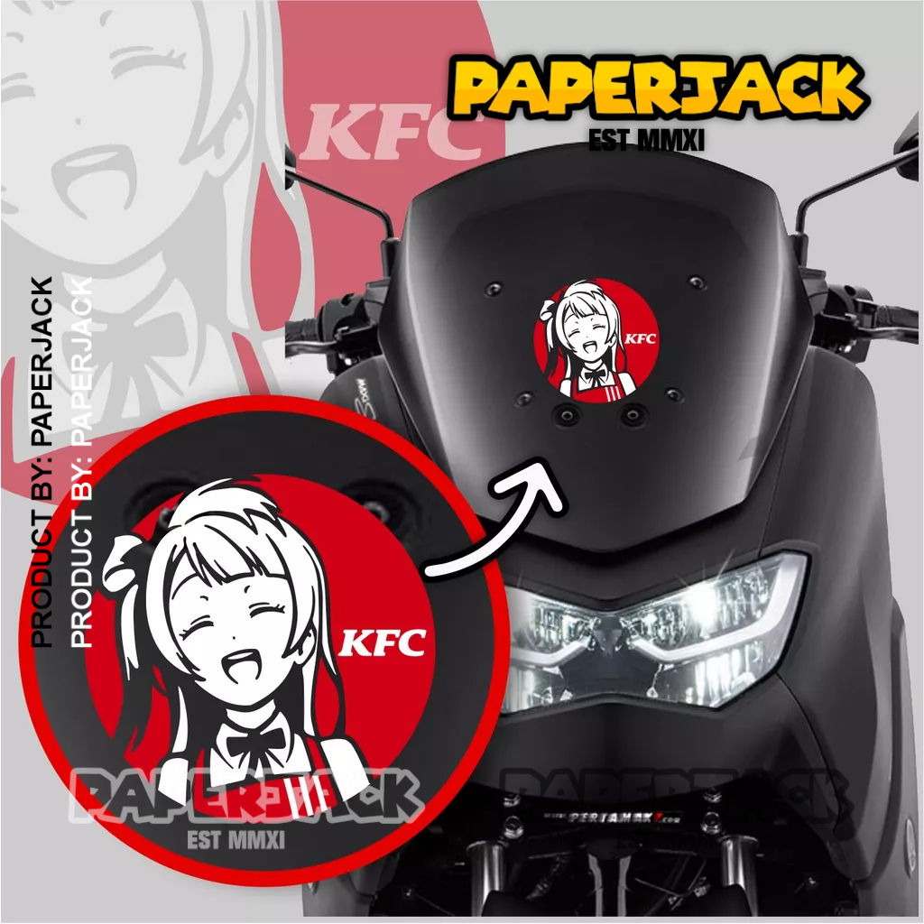 Jual STICKER CUTTING PREMIUM GRADE KFC ANIME STIKER AKSESORIS KEREN ...