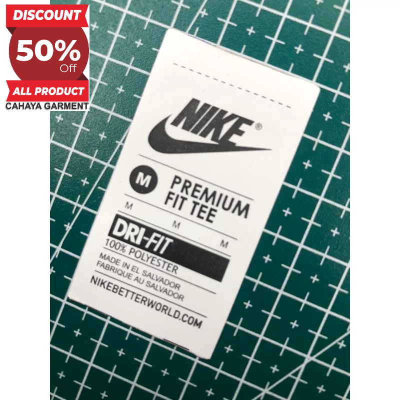 Jual NIKE TAG WASH SIZE SUPER PREMIUM CO 1X DI KIRIM 600PCS | Shopee ...