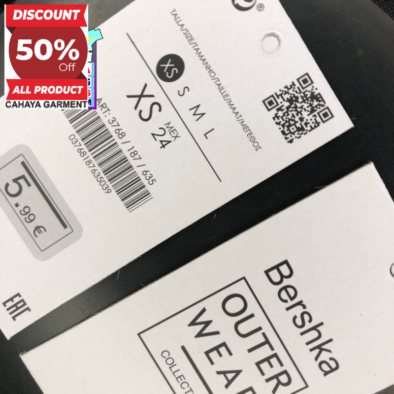 Jual BERSHKA PRICE TAG BARCODE SUPER PREMIUM SUPER TEBAL 800gsm CO 1X ...