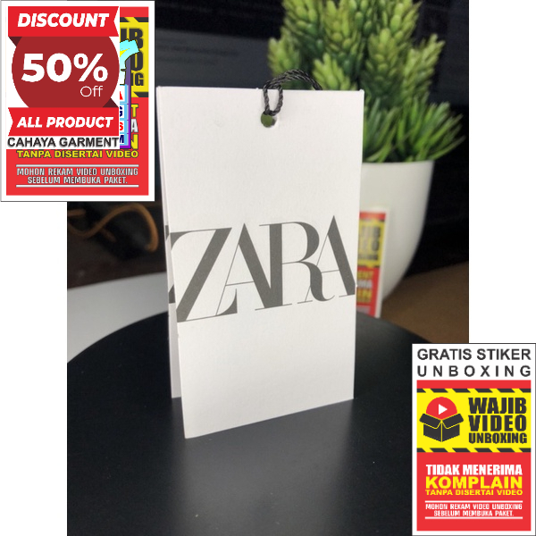 Jual ZARA CENTRE LOGO LABEL TAG HANGTAG SUPER PREMIUM CO 1X DI KIRIM ...
