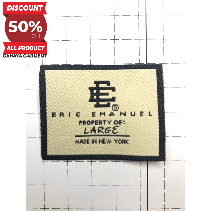 Jual ERIC EMANUEL TAG LABEL WOVEN RAJUT BORDIR COTTON SUPER PREMIUM CO ...