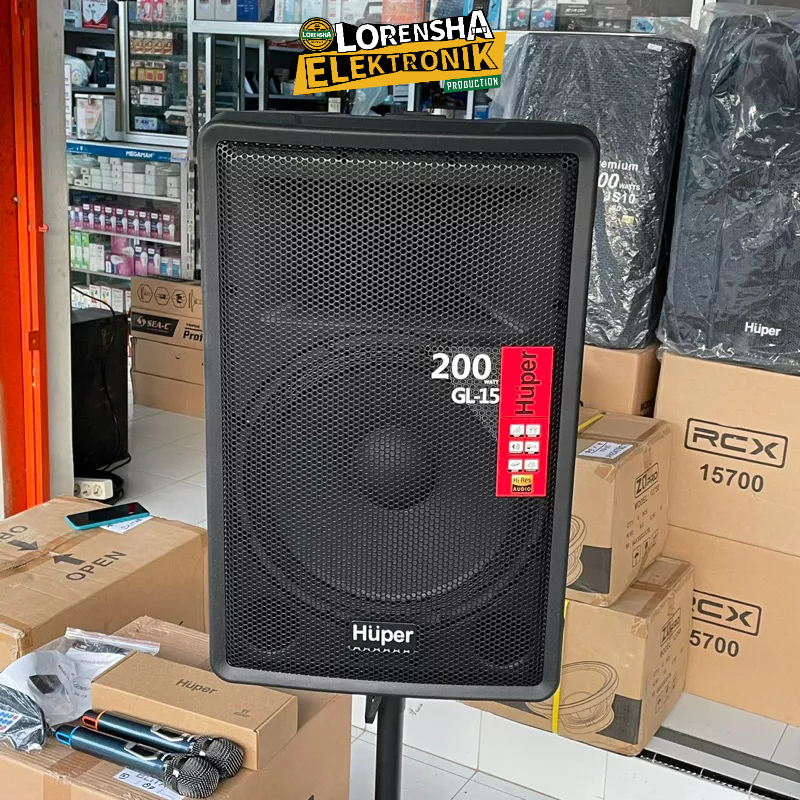 Jual Speaker Portable HUPER GL 15 / Speaker Portable 15 Inch Bluetooth ...