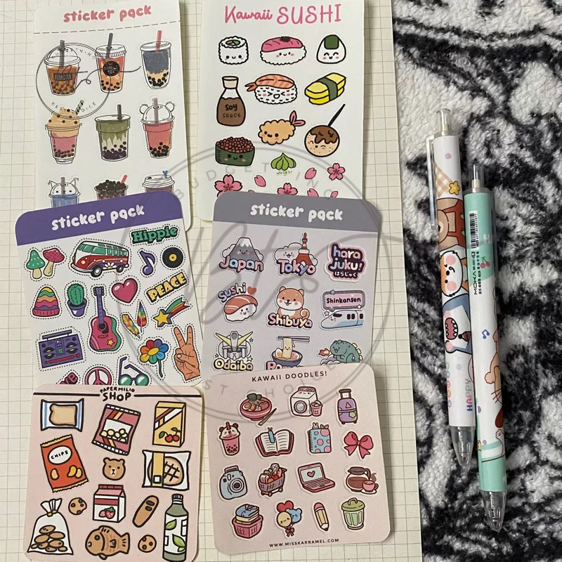 Jual [B105] Sticker Aesthetic Mini Lembaran | Shopee Indonesia