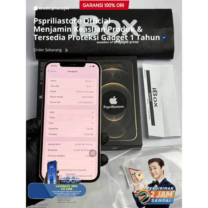 Jual iPhone 12 pro max 128gb ibox Fullset Original like new | Shopee ...