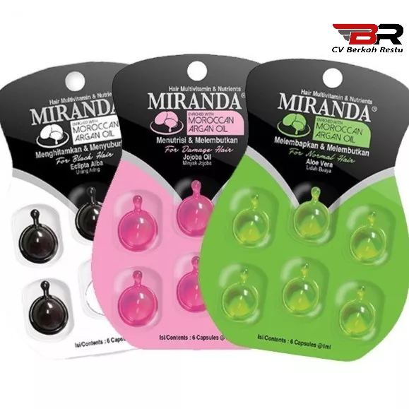 Jual Miranda Hair Multivitamin & Nutrients 1ml (6 Capsules) - Miranda ...